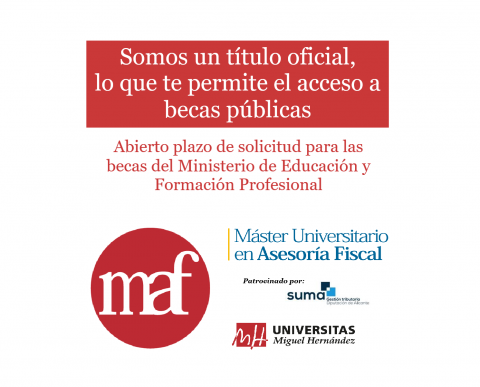 Abierto el plazo de solicitud de las becas del Ministerio de Educación y Formación Profesional ...